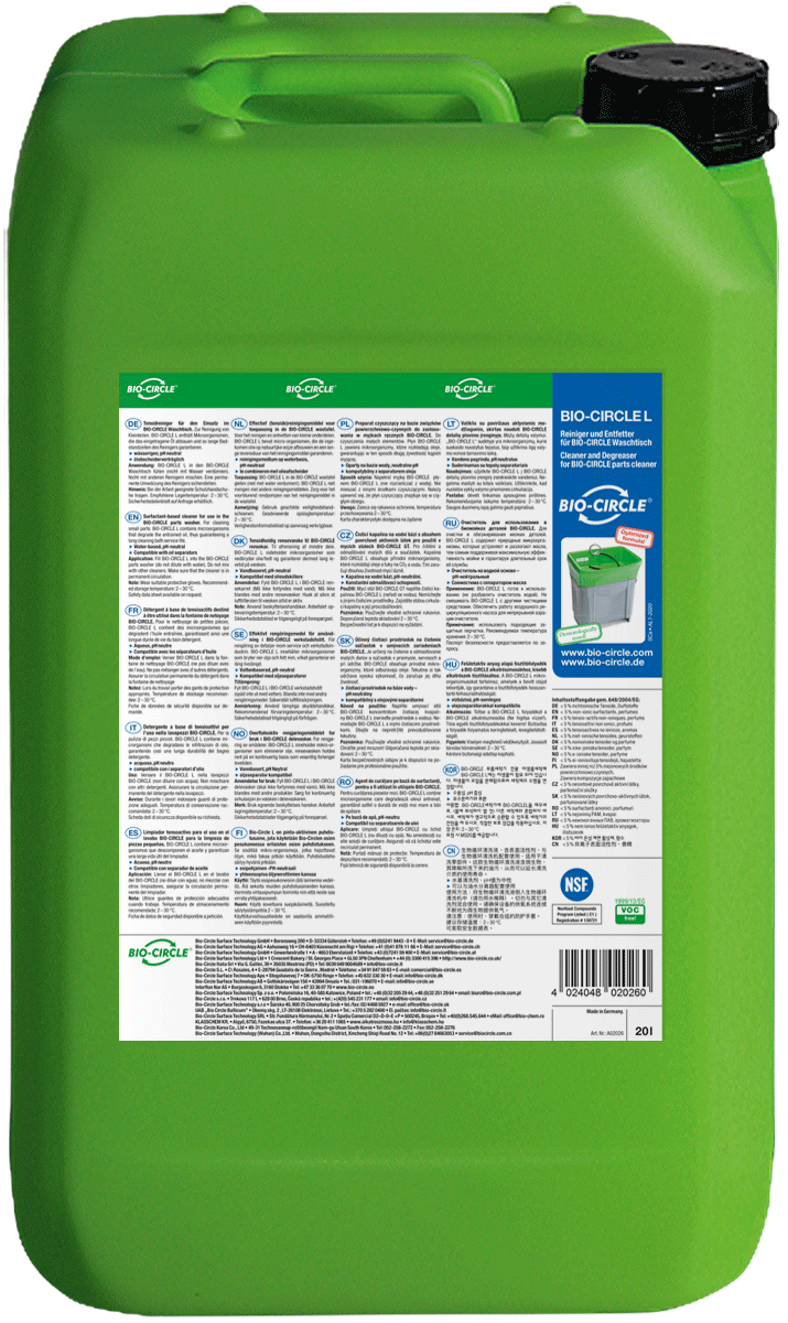 Bio-Circle L | Bio-Circle L | Środki czyszczące | Czyszczenie ręczne ...