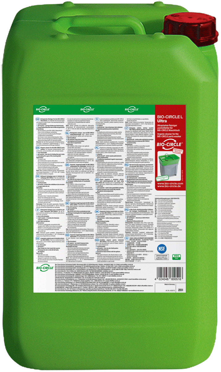 BIO-CIRCLE L ULTRA | BIO-CIRCLE L ULTRA | Środki czyszczące ...